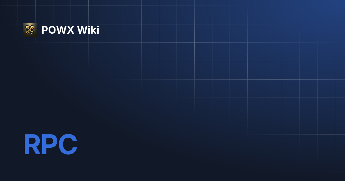 RPC | POWX Wiki